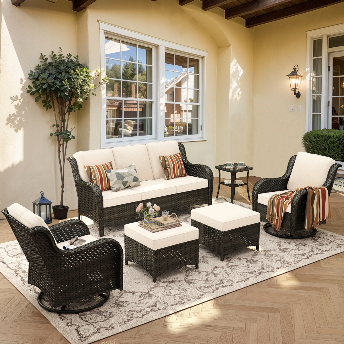 Click here for Xizzi 6 Pcs Outdoor Patio Furniture Set High Back... prices