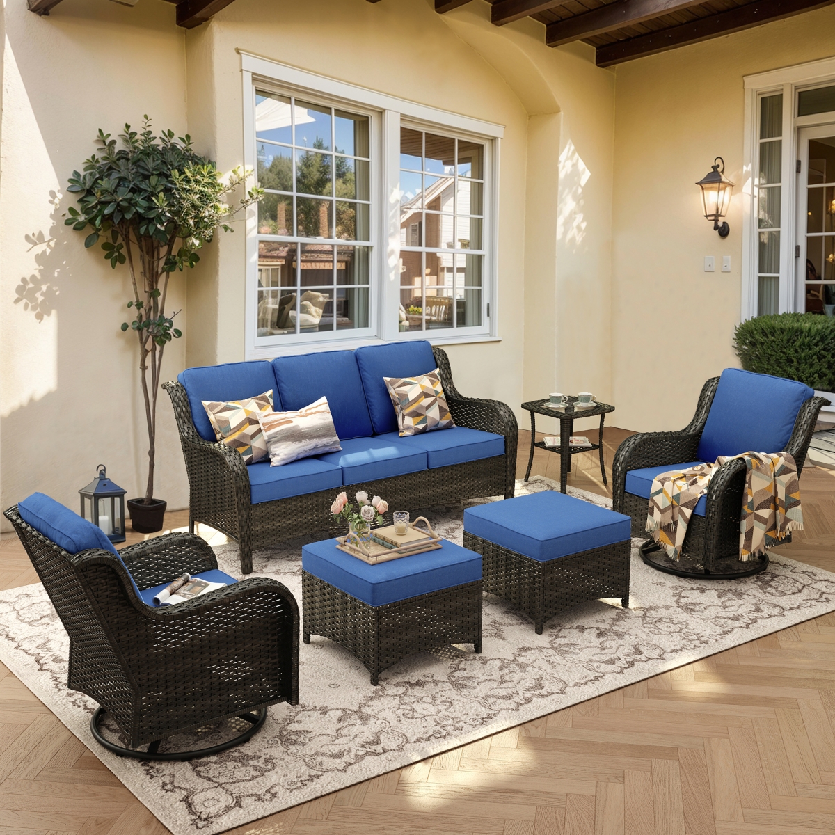 Click here for Xizzi 6 Pcs Outdoor Patio Furniture Set High Back... prices
