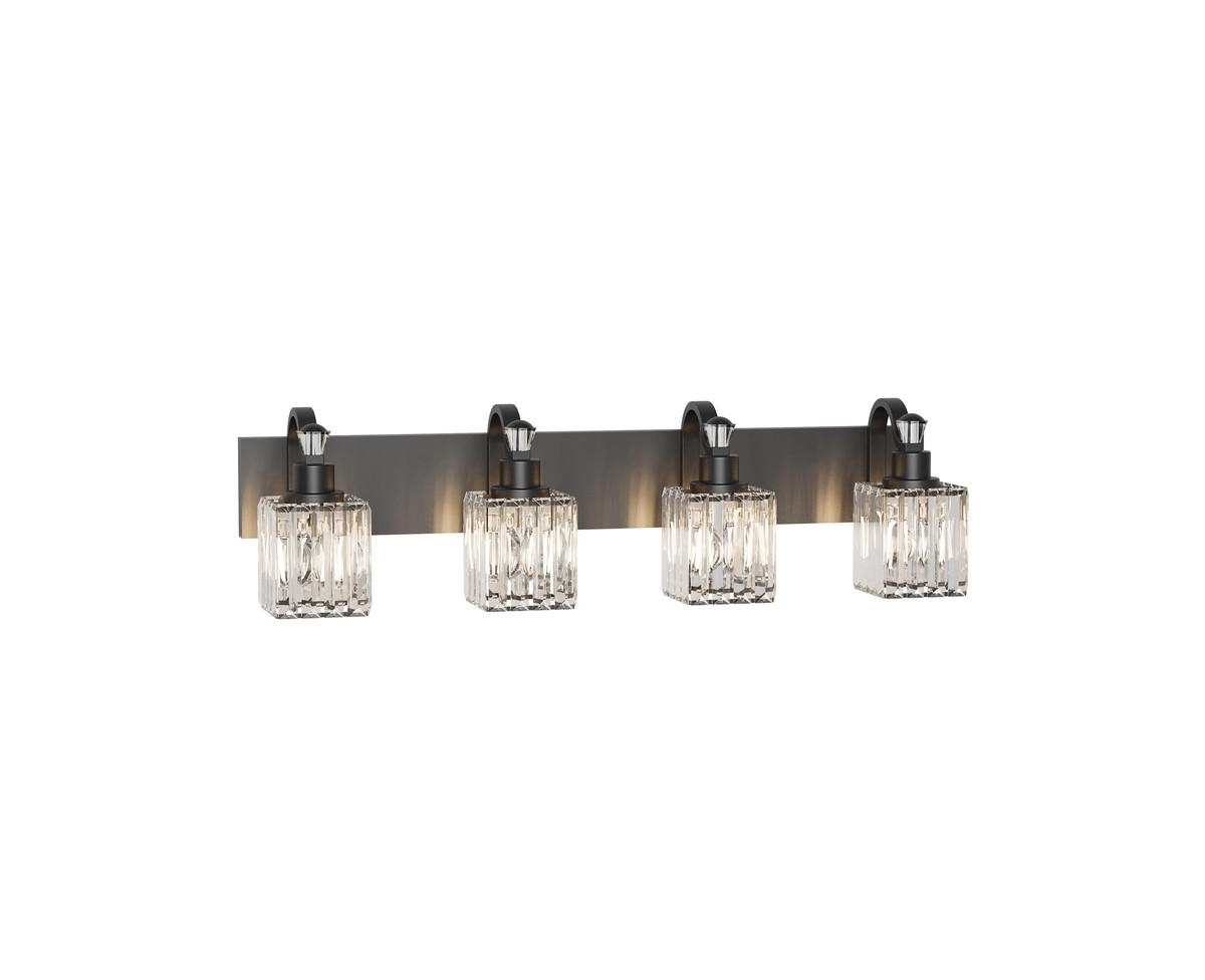 Click here for gaomon Modern Crystal Bathroom Vanity Lights Black... prices