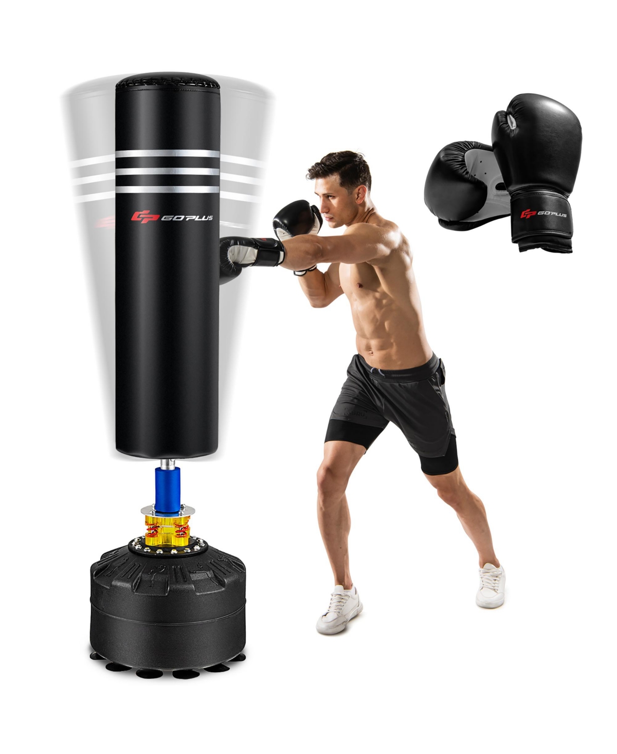 Click here for 220Lbs Freestanding Punching Boxing Bag w/12 Sucti... prices