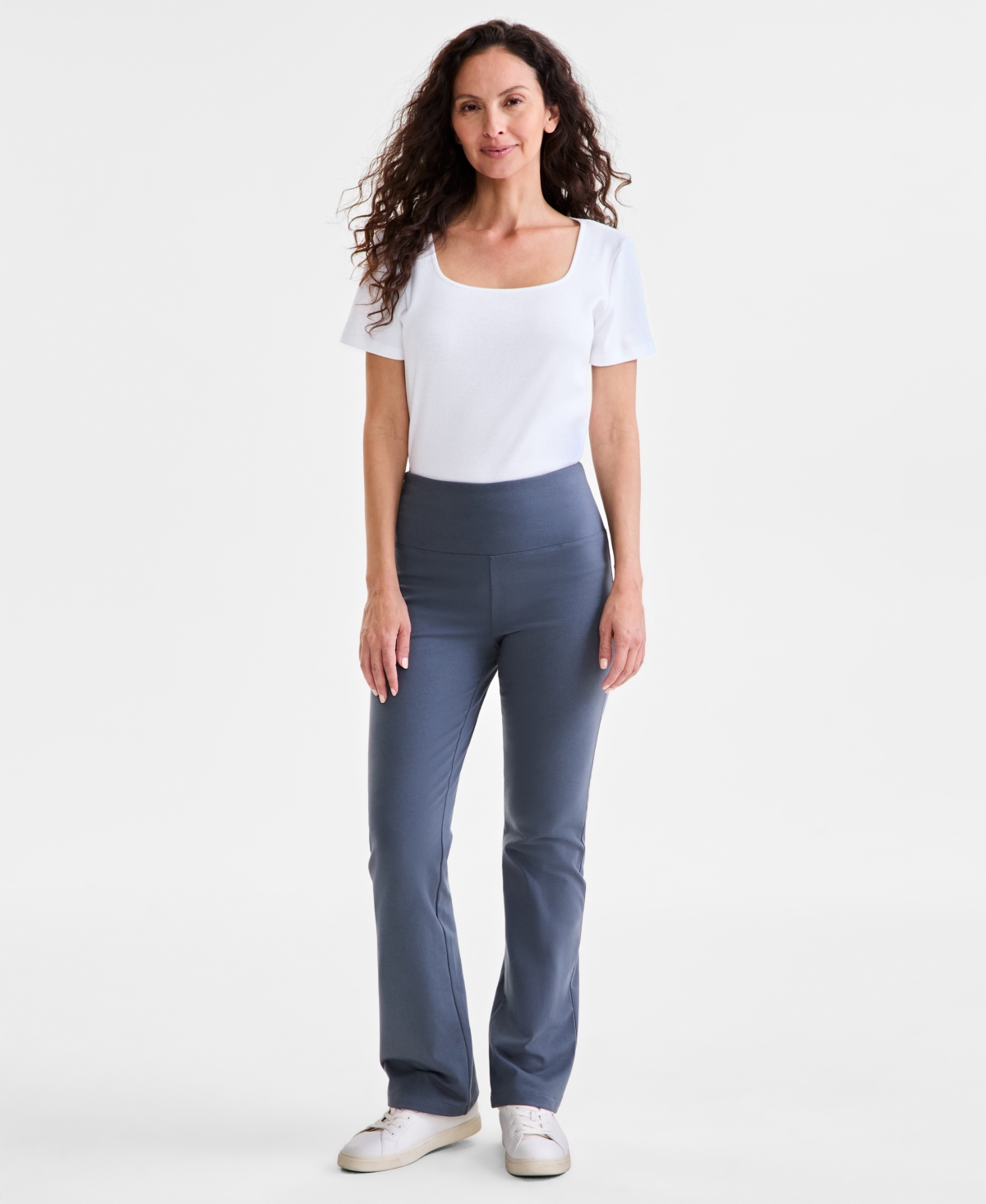 Click here for Style & Co Womens High-Rise Bootcut Leggings  Crea... prices