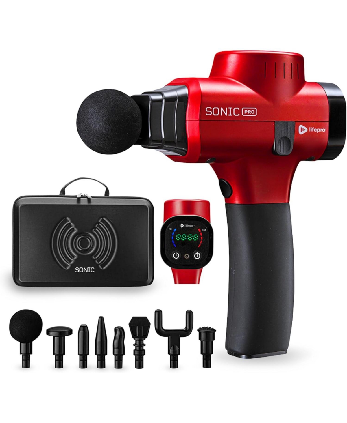 Click here for LifePro Sonic Pro Percussion Massage Gun - Deep Ti... prices