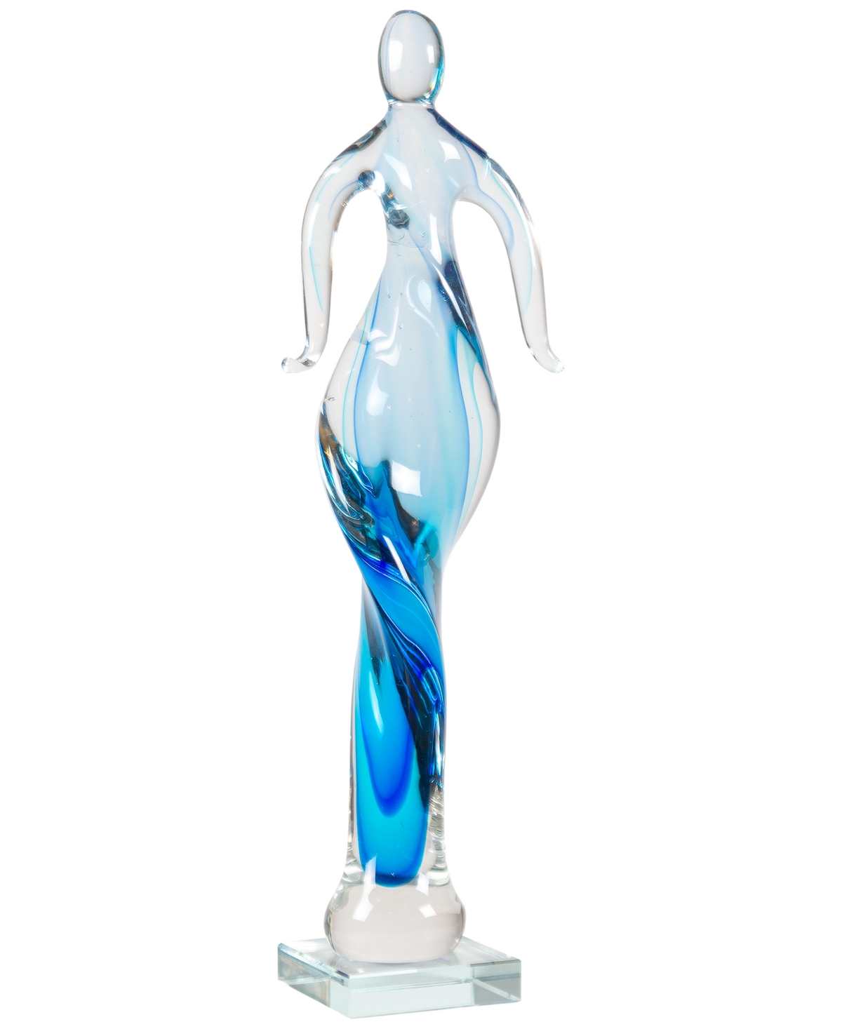 Click here for Dale Tiffany 17 Astral Art Glass Figurine - Blue prices