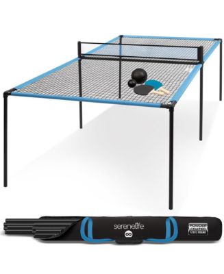 SereneLife Portable Slam Pong Set, Adjustable Table Feet, Includes ...