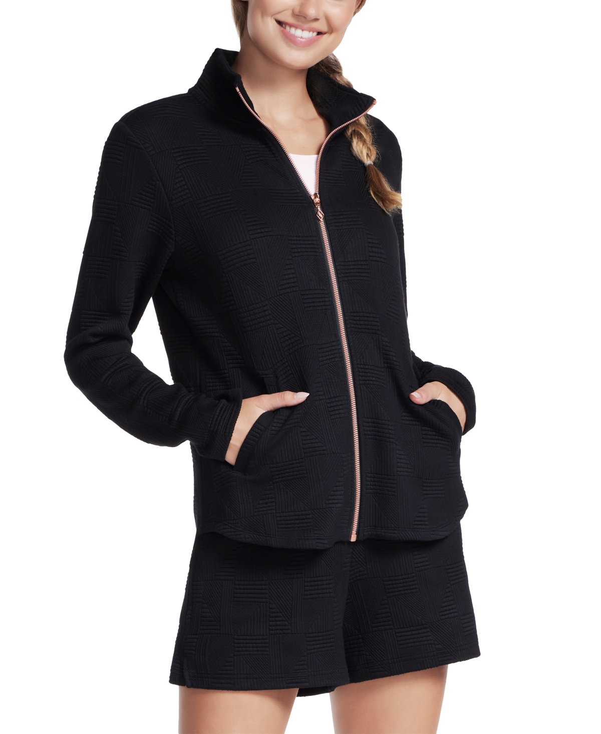Click here for Skechers Womens Go Walk Diamond Ottoman Jacket - B... prices