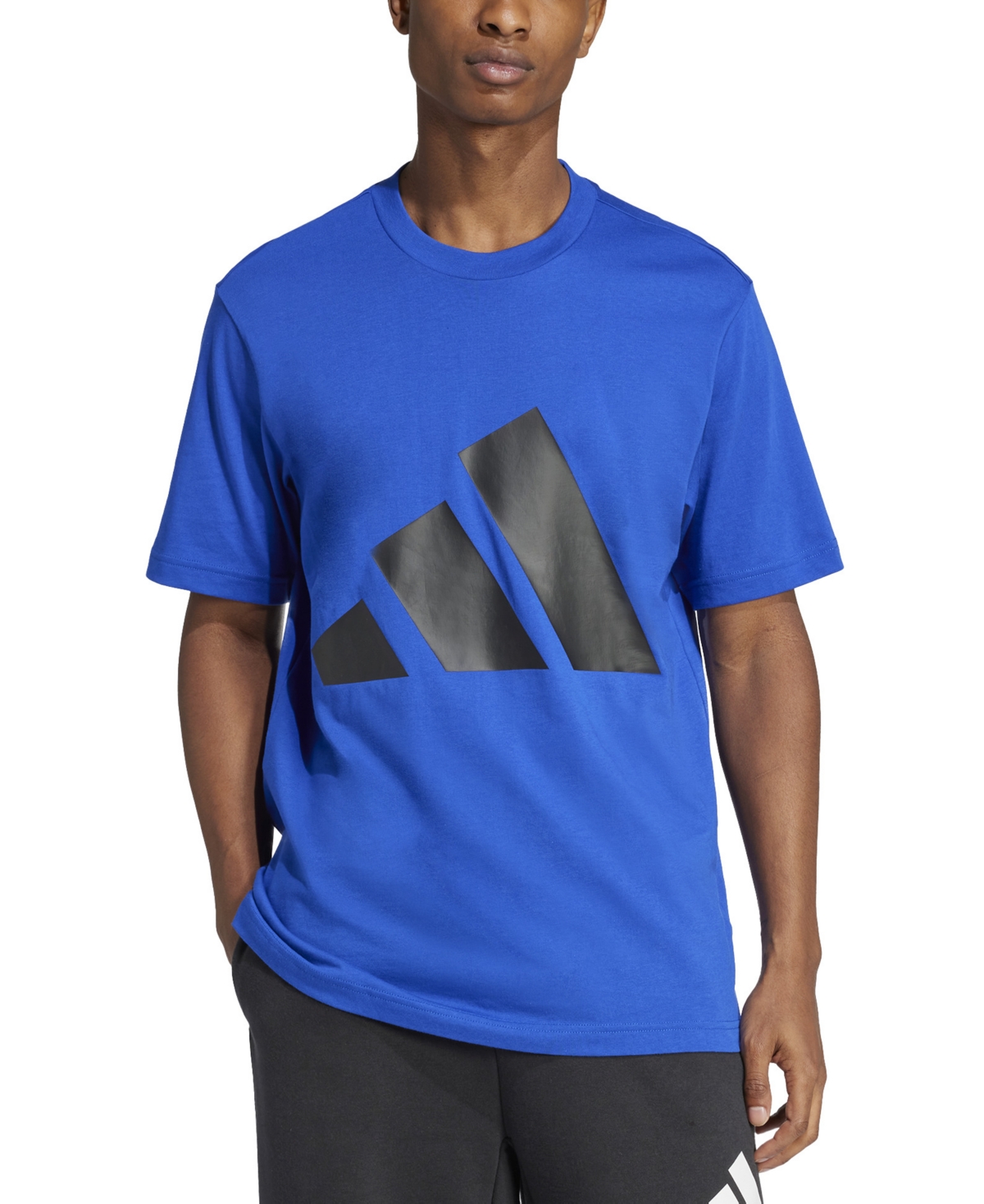 Click here for adidas Mens 3 Bar Logo Graphic Cotton T-Shirt - Ro... prices