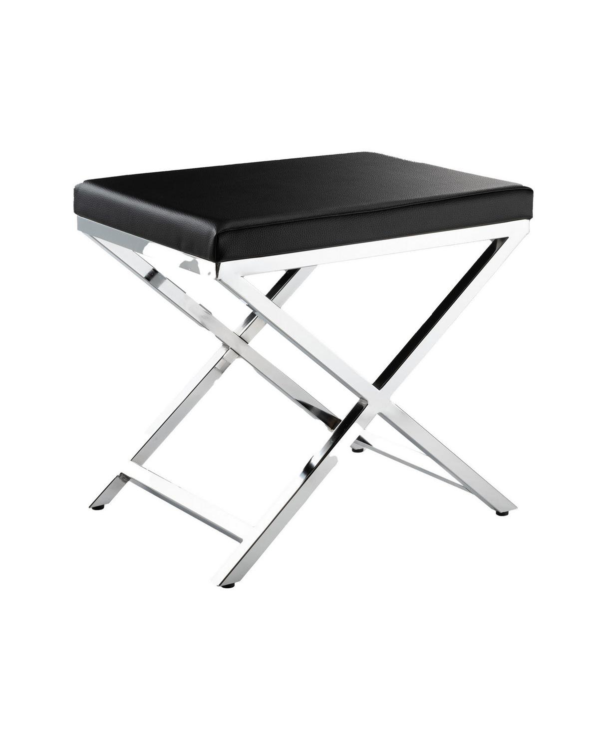 Click here for Slickblue Accent Stool with Faux Leather Seat and... prices
