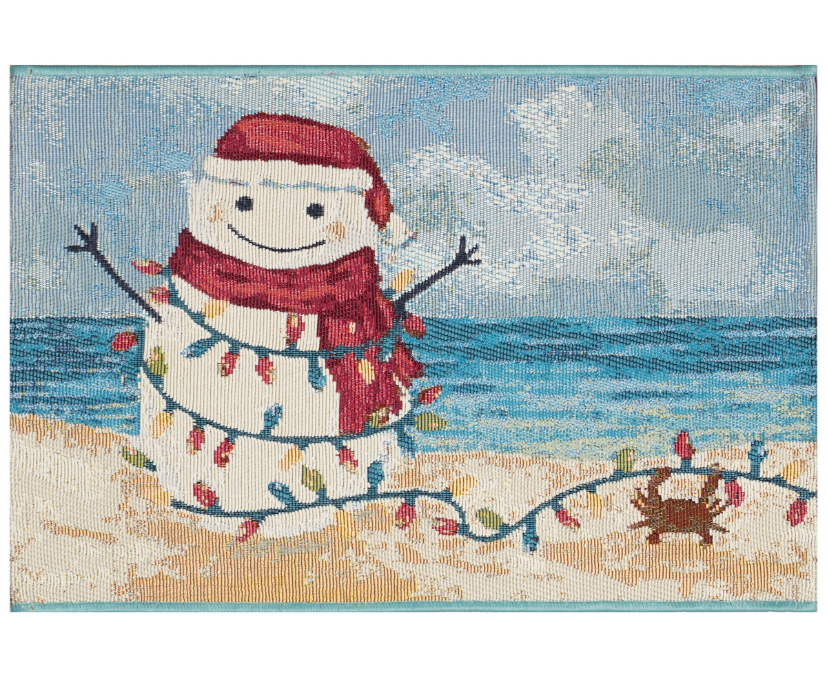 Click here for Liora Manne Esencia Beach Snowman 2x210 Area Rug -... prices