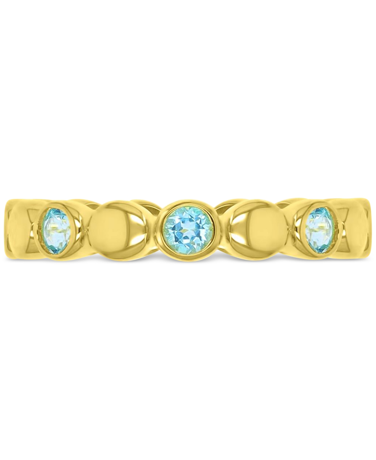 Click here for Swiss Blue Topaz Stack Ring (7/8 ct. t.w.) in 14k... prices