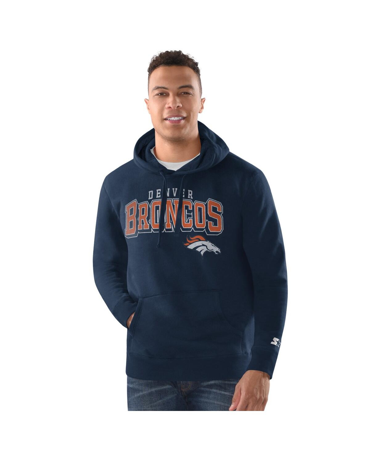 Click here for Starter Mens Navy Denver Broncos Vintage Pullover... prices