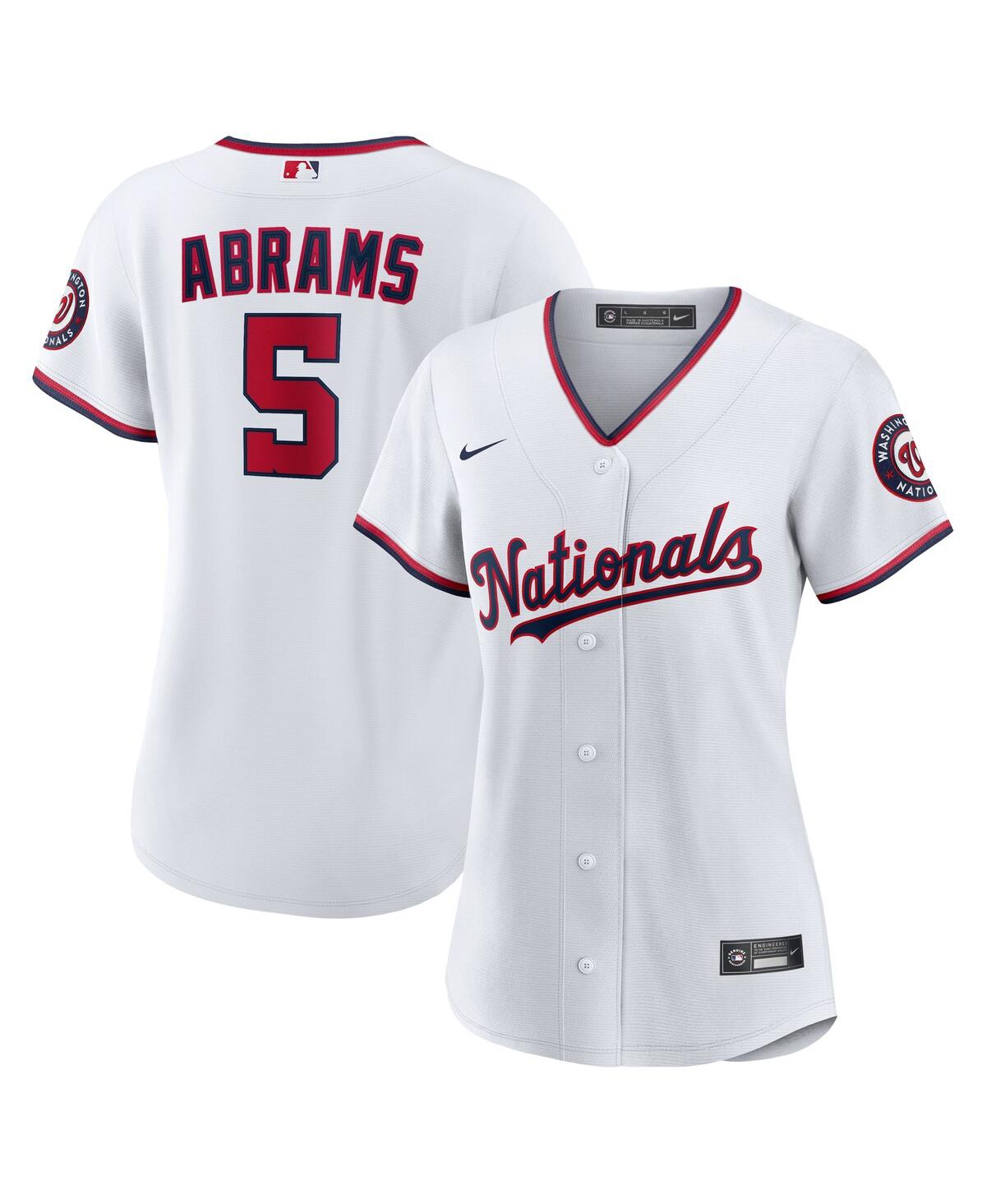 Click here for Nike Womens Cj Abrams White Washington Nationals H... prices