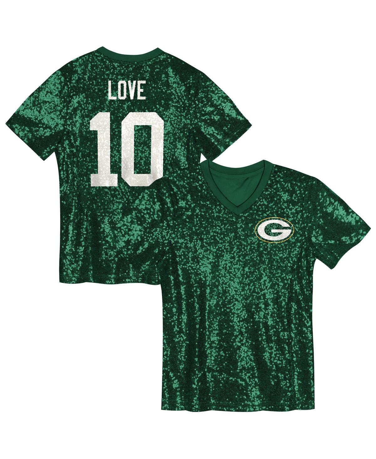 Click here for Outerstuff Big Girls Jordan Love Green Green Bay P... prices