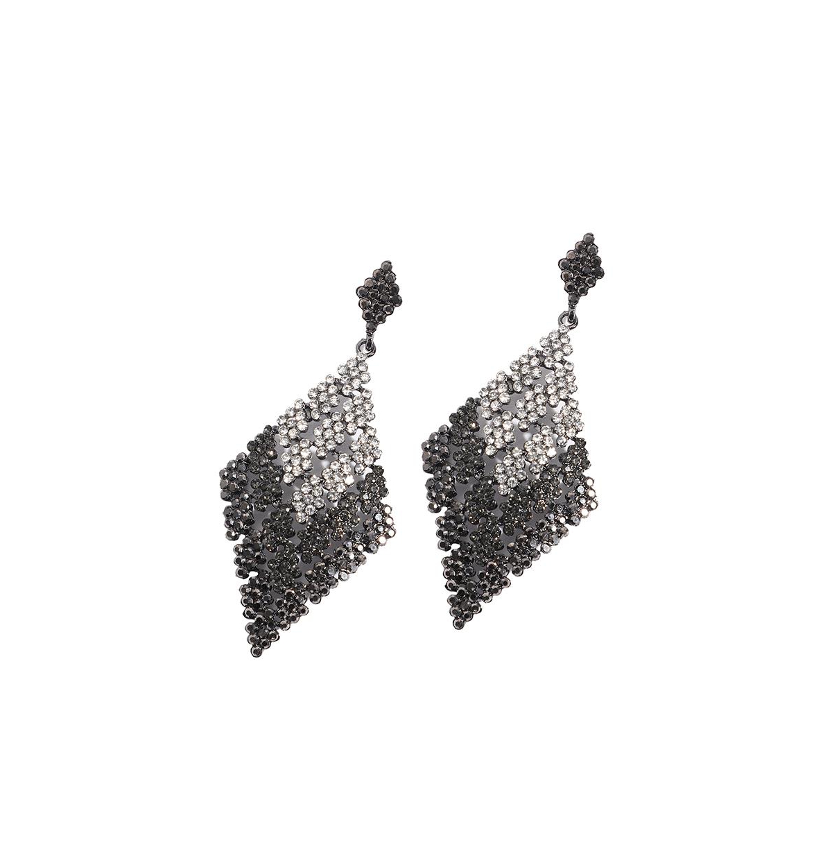 Click here for Ombre Rhombus Drop Earrings - Silver prices