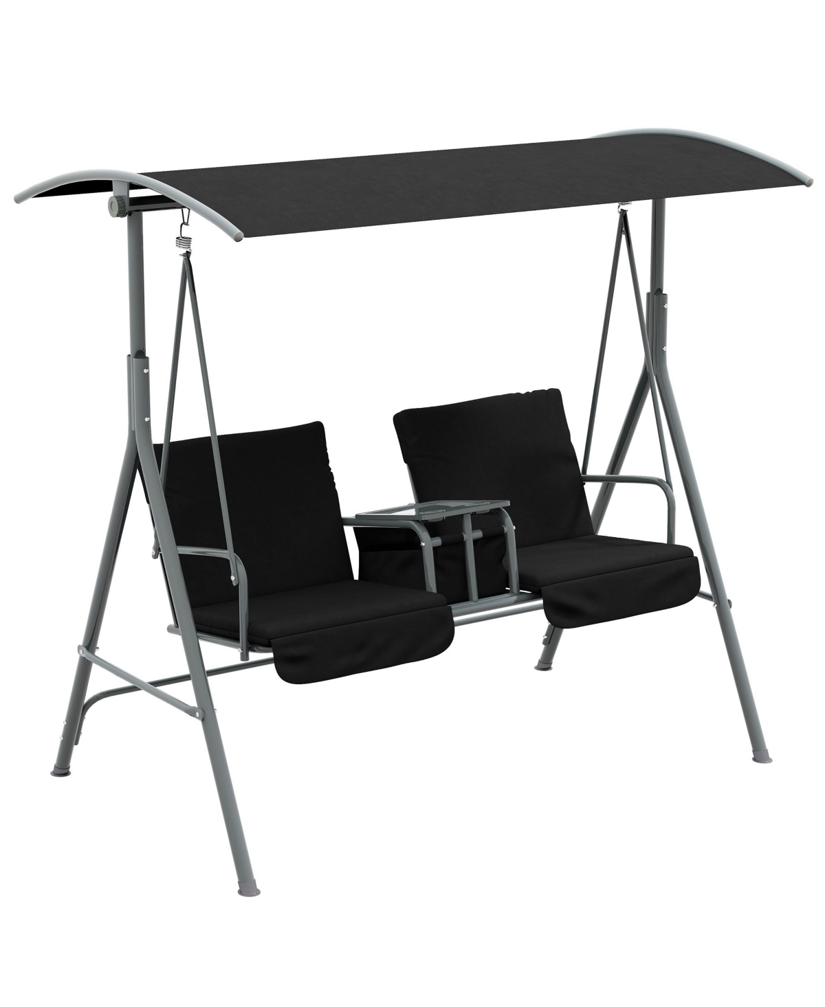 Click here for Outsunny 2 Person Porch Swing with Canopy  Table... prices