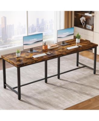 Tribesigns 78.7 Inch Extra Long Computer Desk for 2 Person, Double Long ...