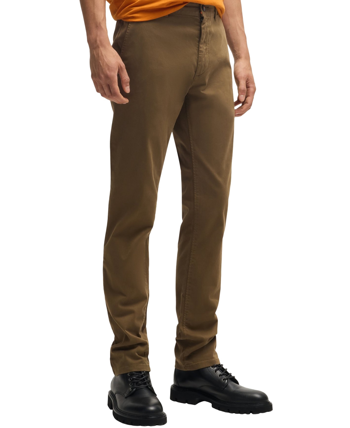 Click here for Boss by Hugo Boss Mens Stretch-Cotton Satin Slim-F... prices