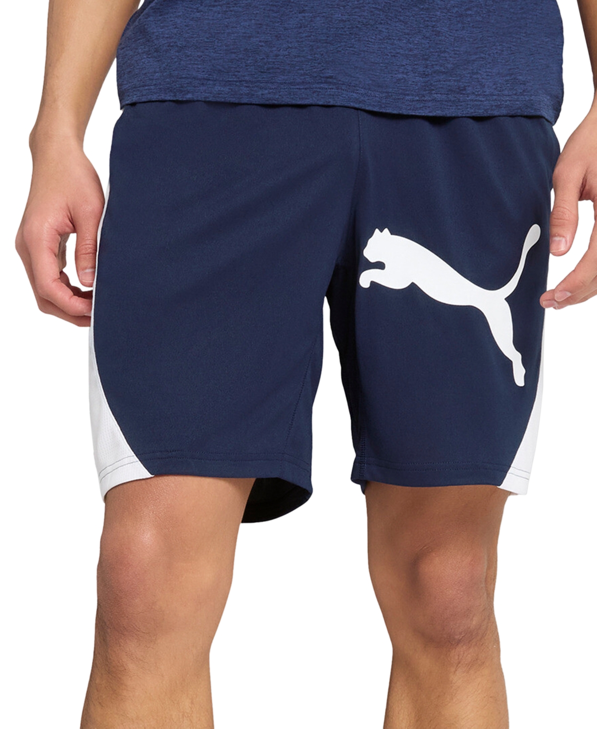 Click here for Puma Mens Tad Tech Knit Logo Shorts - Blue prices