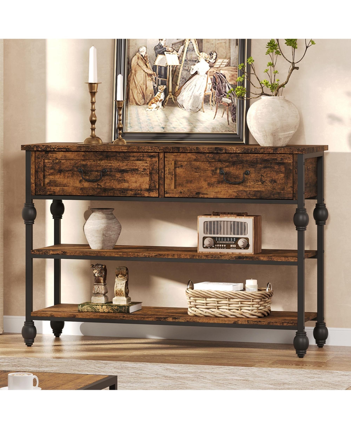 Click here for gaomon 41 Entryway Table  Console Table with 2 Sto... prices