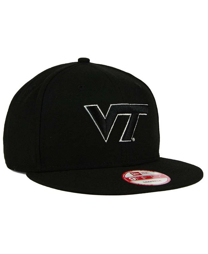 New Era Virginia Tech Hokies Black White 9FIFTY Snapback Cap - Macy's