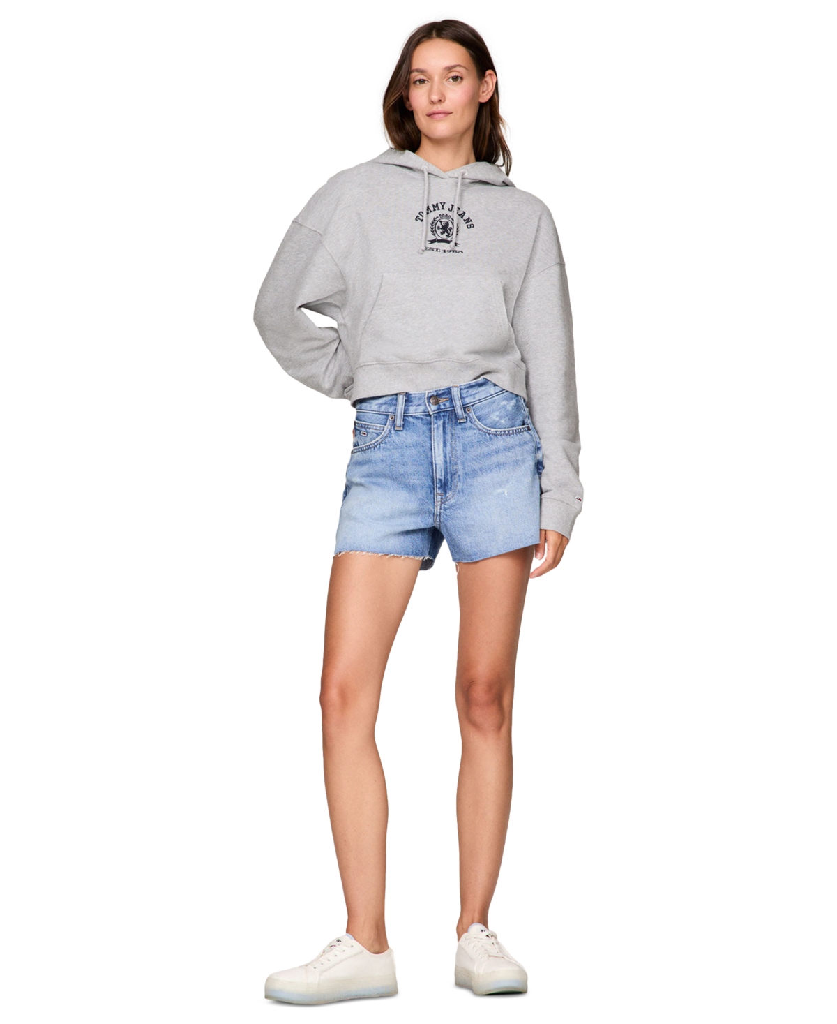 Click here for Tommy Jeans Womens Hot Pant Denim Shorts - Denim L... prices