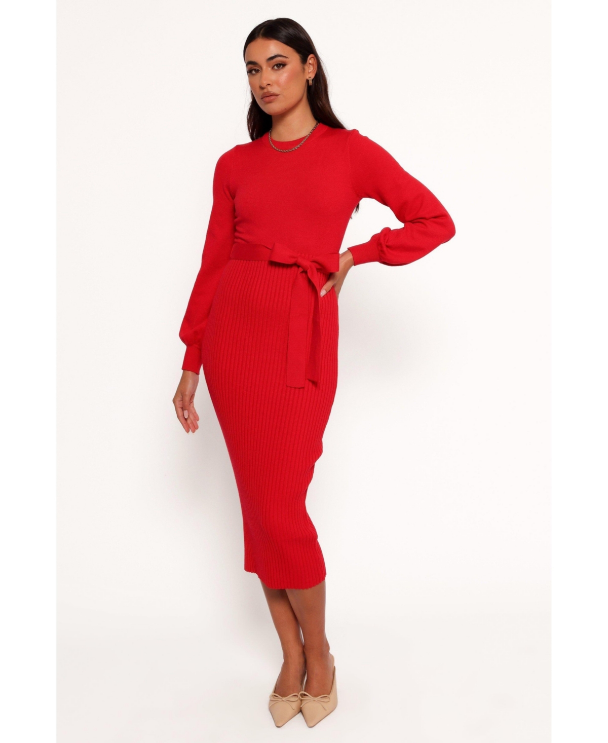 Click here for Petal and Pup Womens Helena Dress - Red prices