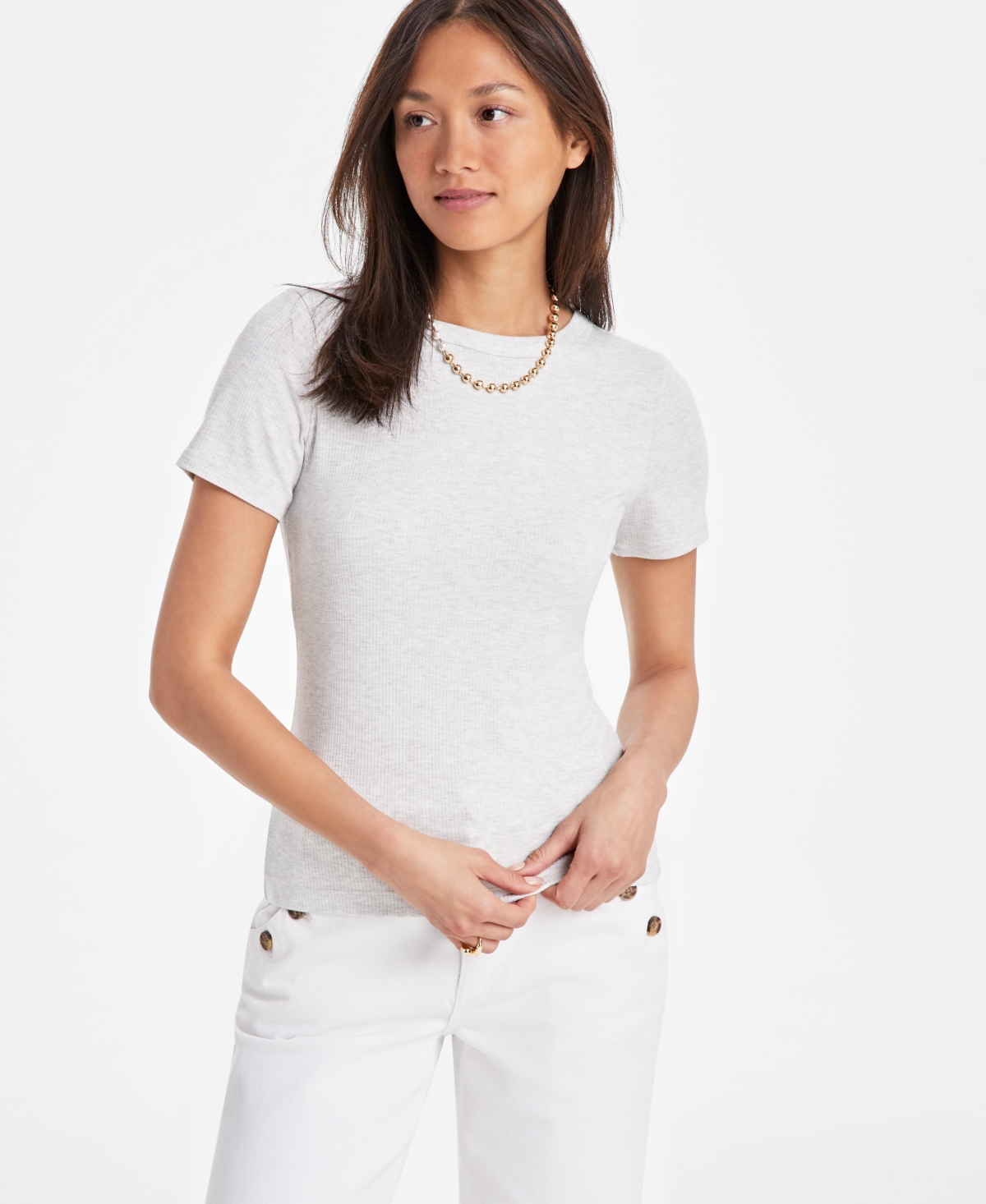 Click here for On 34th Womens Ribbed T-Shirt  Created for Macys -... prices