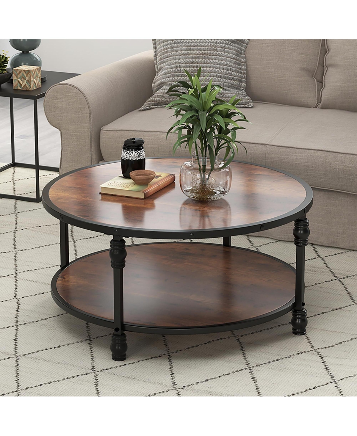 Click here for gaomon Round Coffee Table  31 Coffee Table with Op... prices
