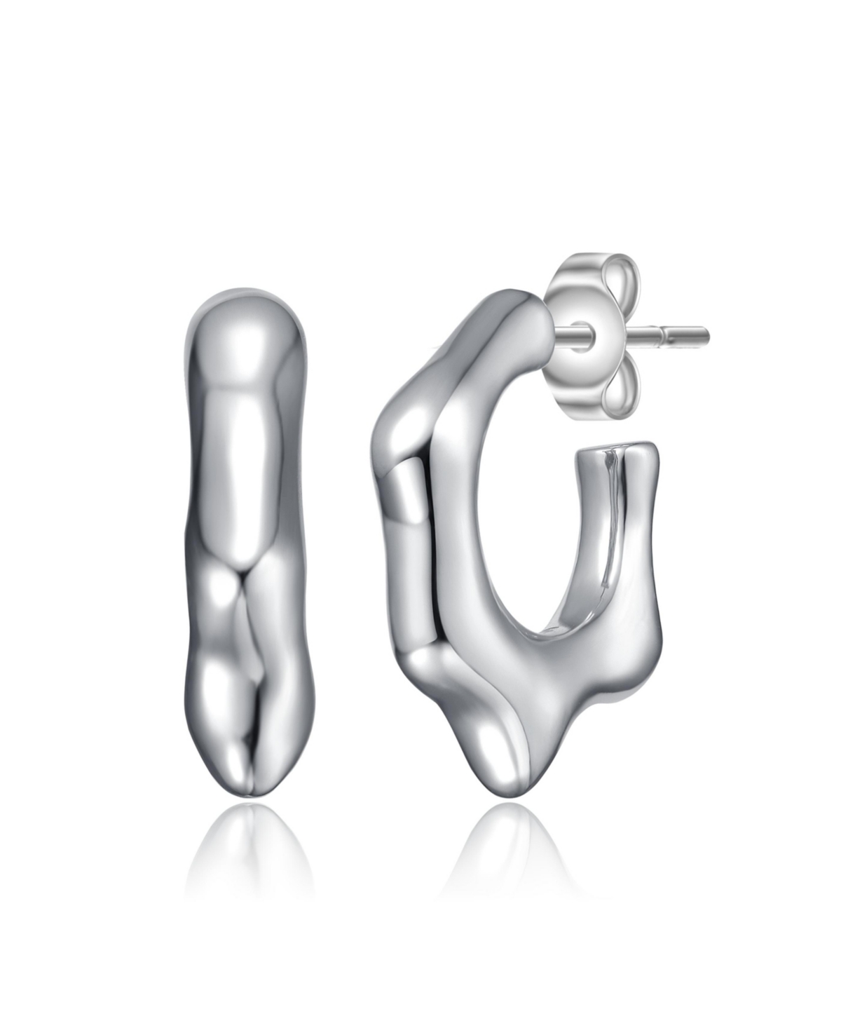 Click here for Dripping Hoop Earrings in White Gold Plated or 14K... prices