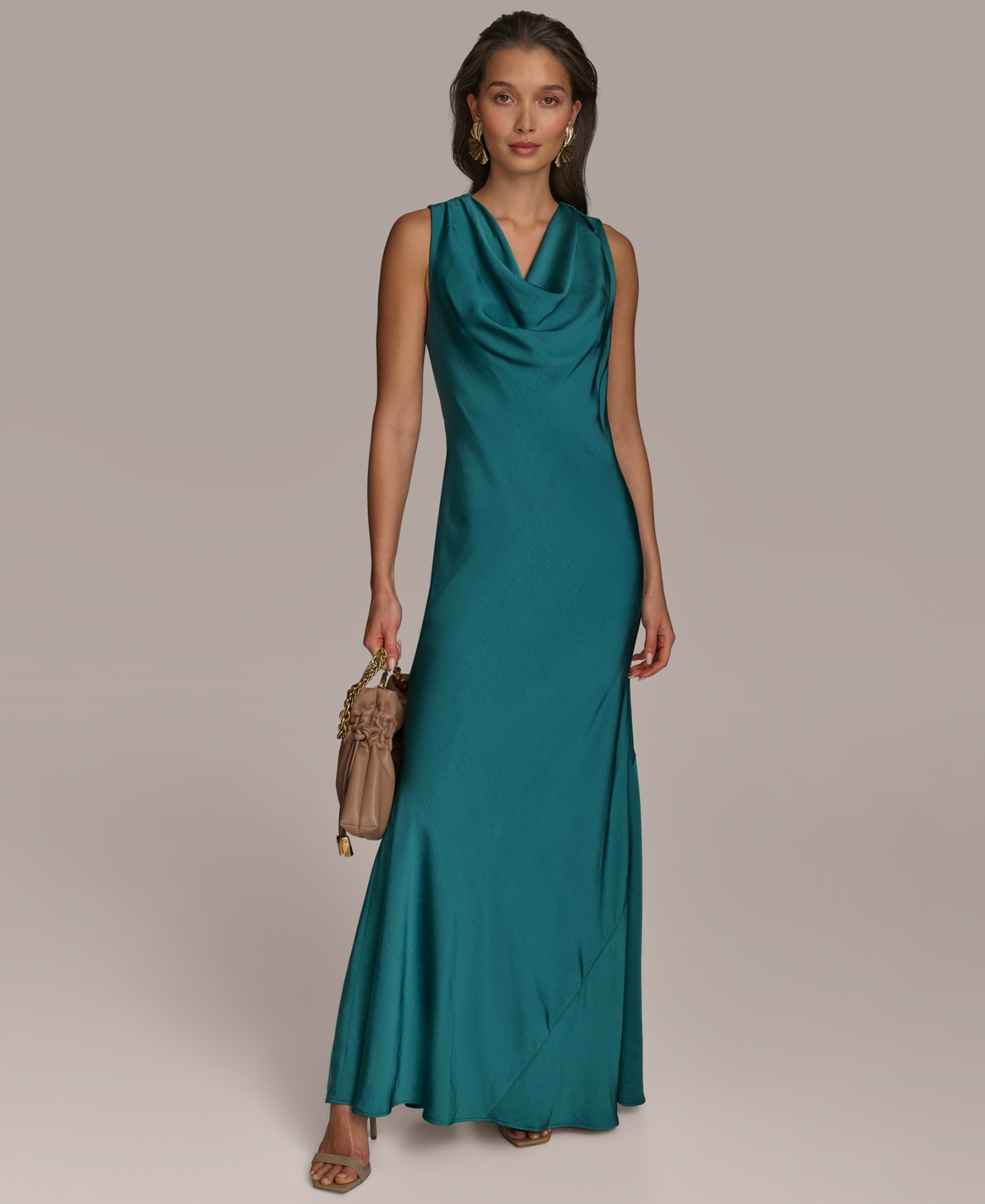Click here for Donna Karan New York Womens Cowlneck Gown - Lawn prices