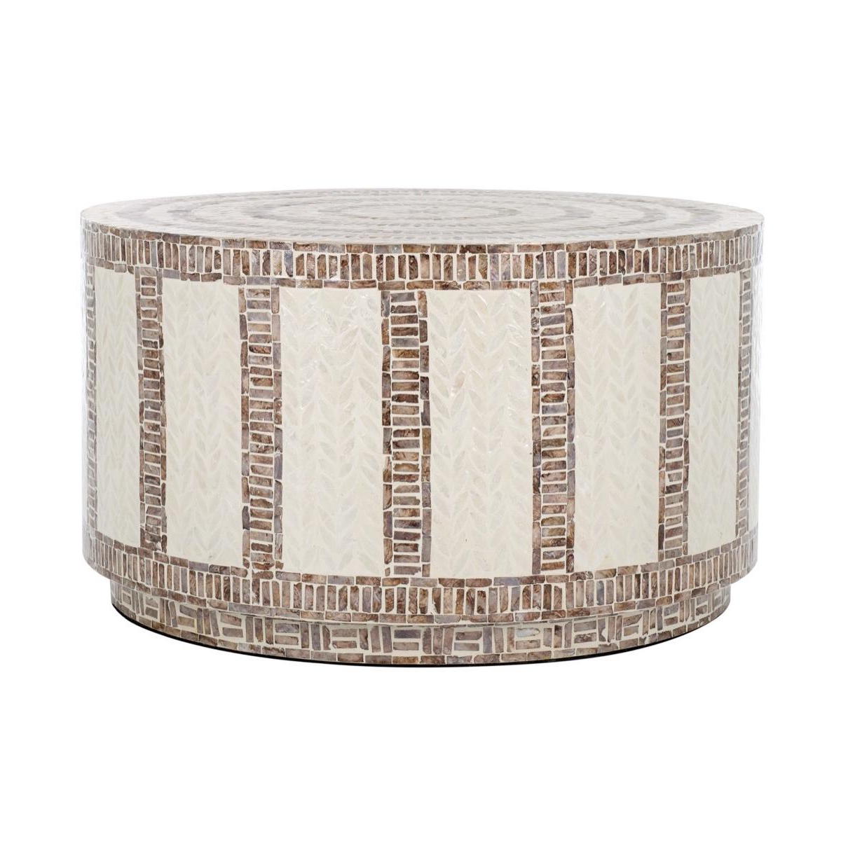 Click here for Safavieh Keary Round Coffee Table - White/gold prices