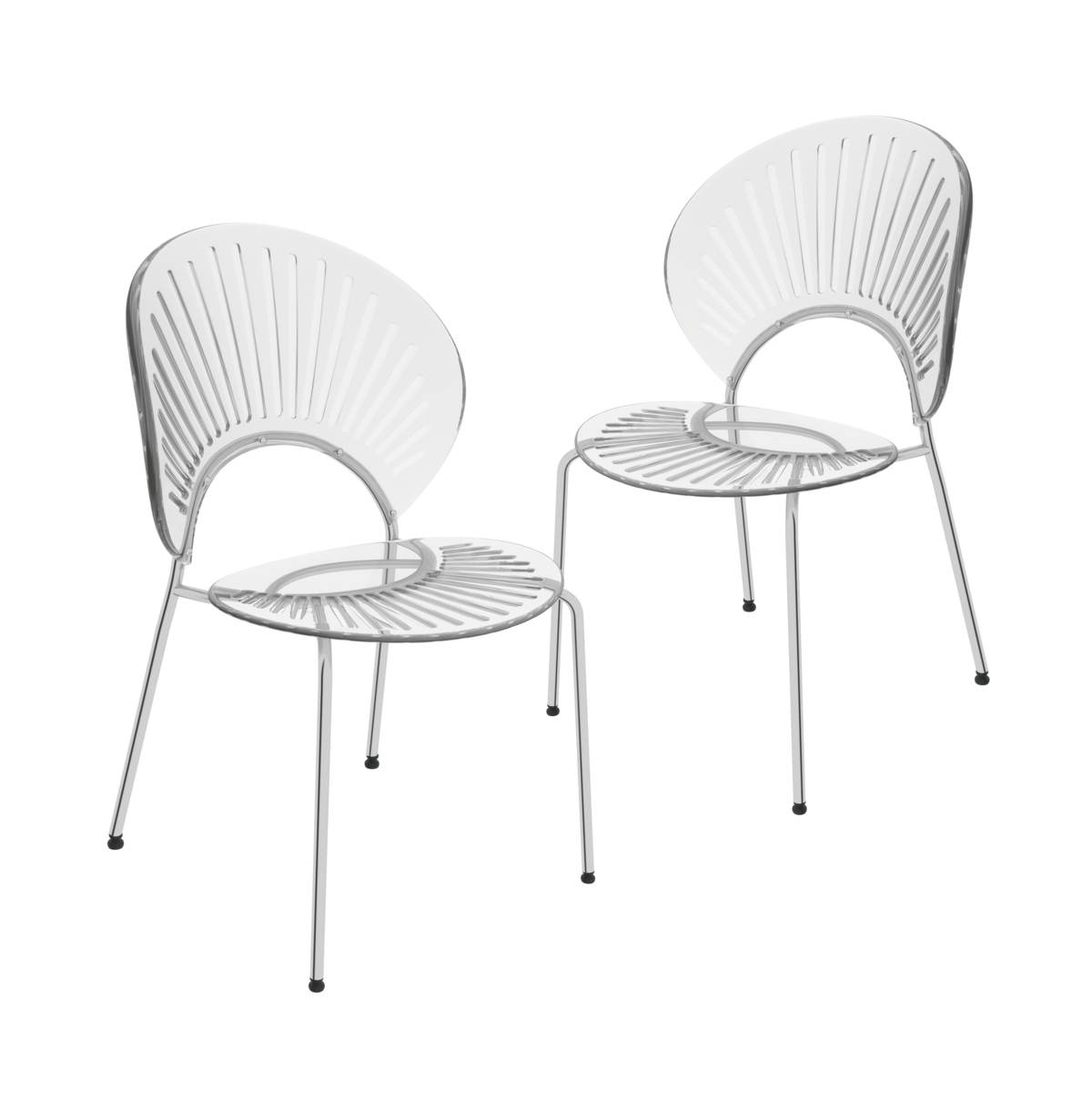 Click here for Opulent Series Modern Clear Dining Chair Set of 2 prices