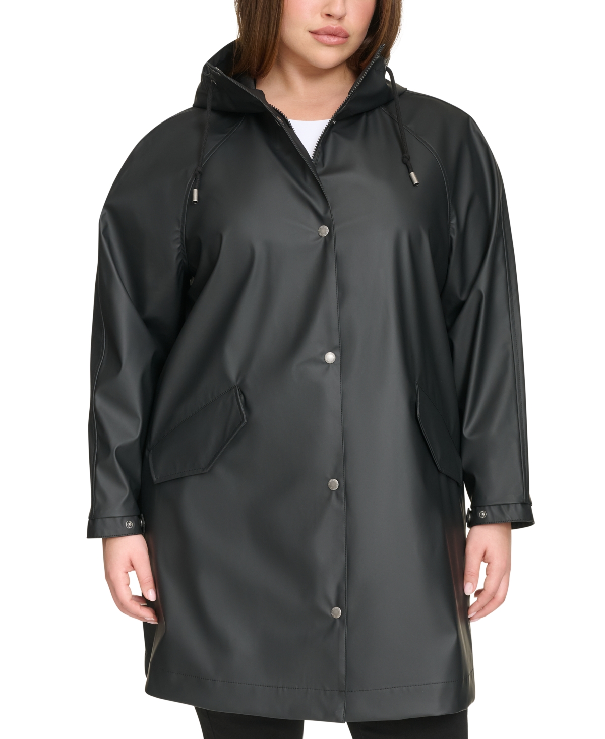 Click here for Levis Plus Size Raglan-Sleeve Hooded Rain Jacket -... prices