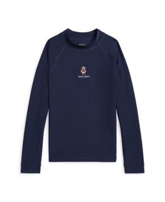 Polo Ralph Lauren Big Boys Polo Bear Performance Rash Guard - Macy's