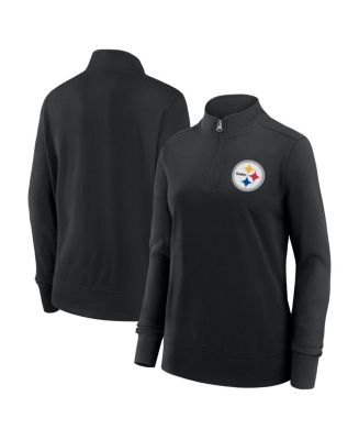 Logo Athletic Women's Black Pittsburgh Steelers Velocity Quarter-Zip ...