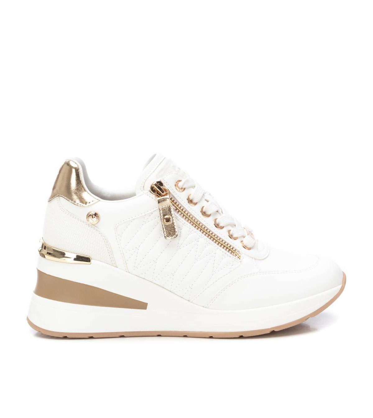 Click here for Womens Casual Wedge Sneakers By Xti - White prices