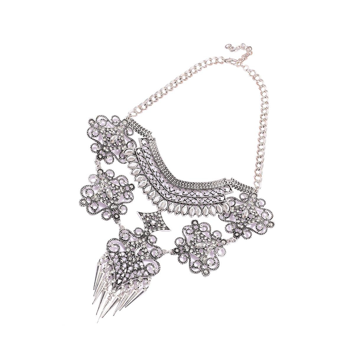 Click here for Party Statement Necklace - Silver prices