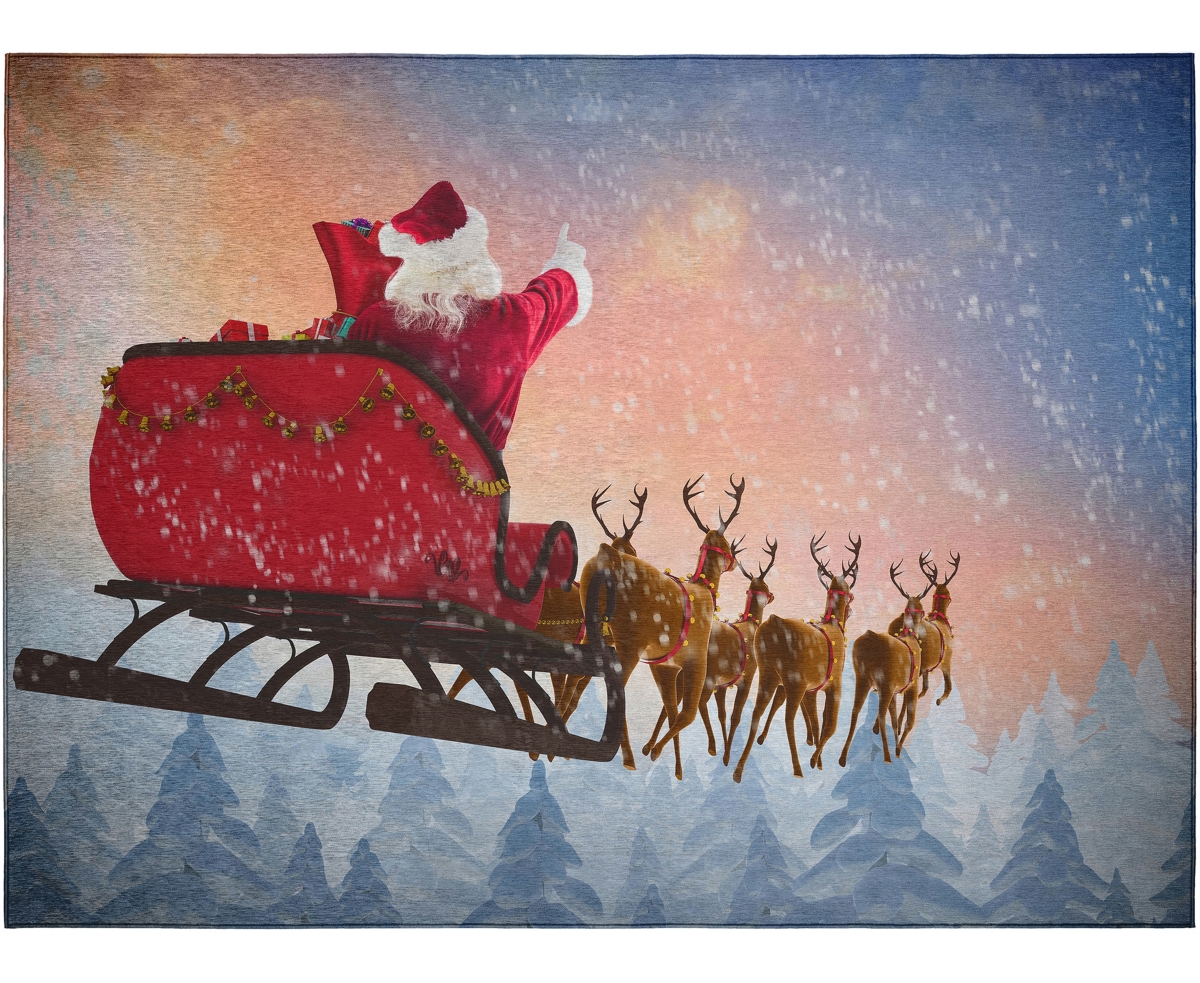 Click here for Dalyn Wonderland WN1 3x5 Area Rug - Blue Red prices