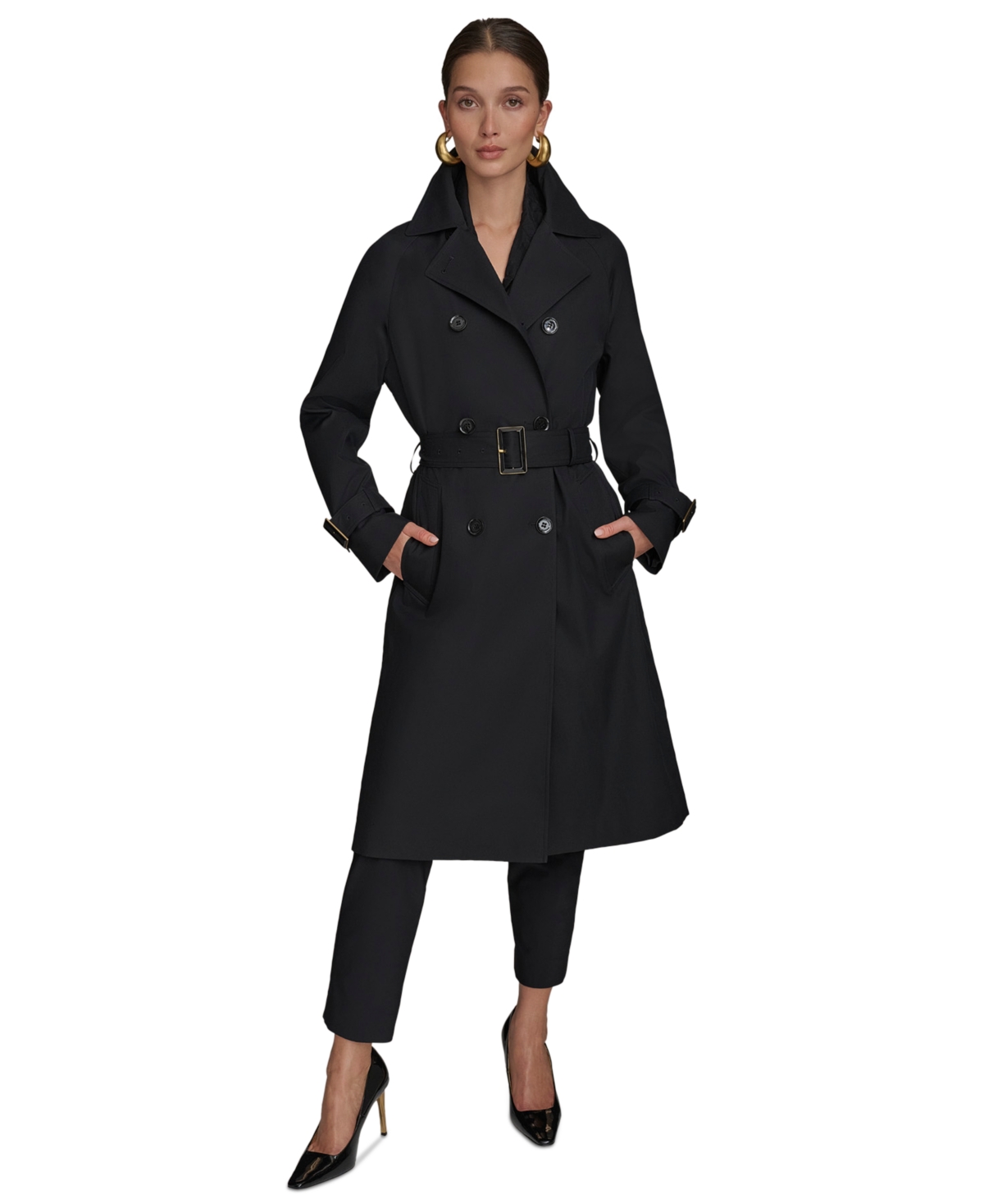 Click here for Donna Karan New York Womens Double-Breasted Trench... prices