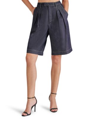 Steve Madden Women's Ivana Denim Bermuda Shorts - Macy's