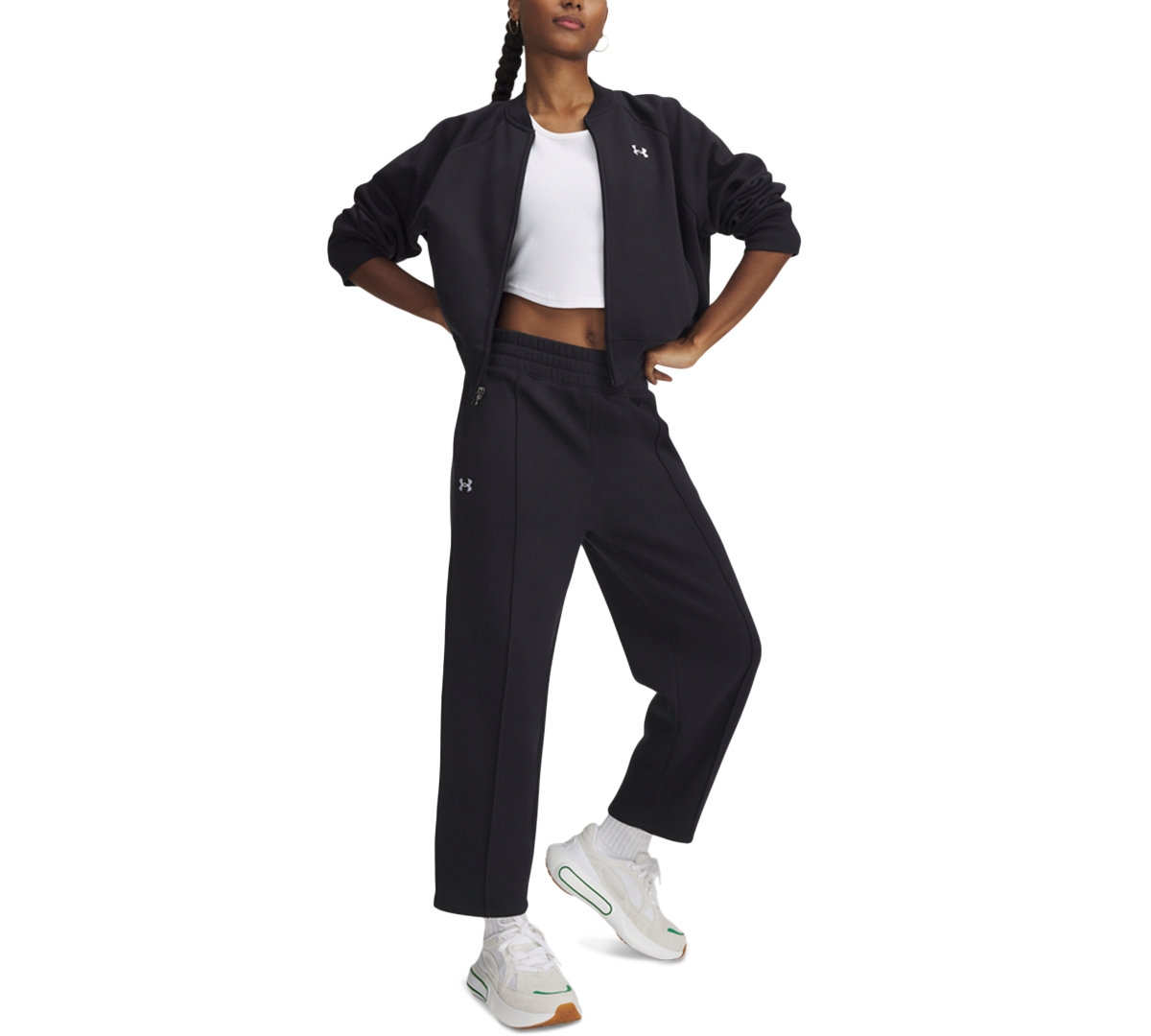 Click here for Under Armour Womens Rival Fleece Pintuck Ankle Pan... prices