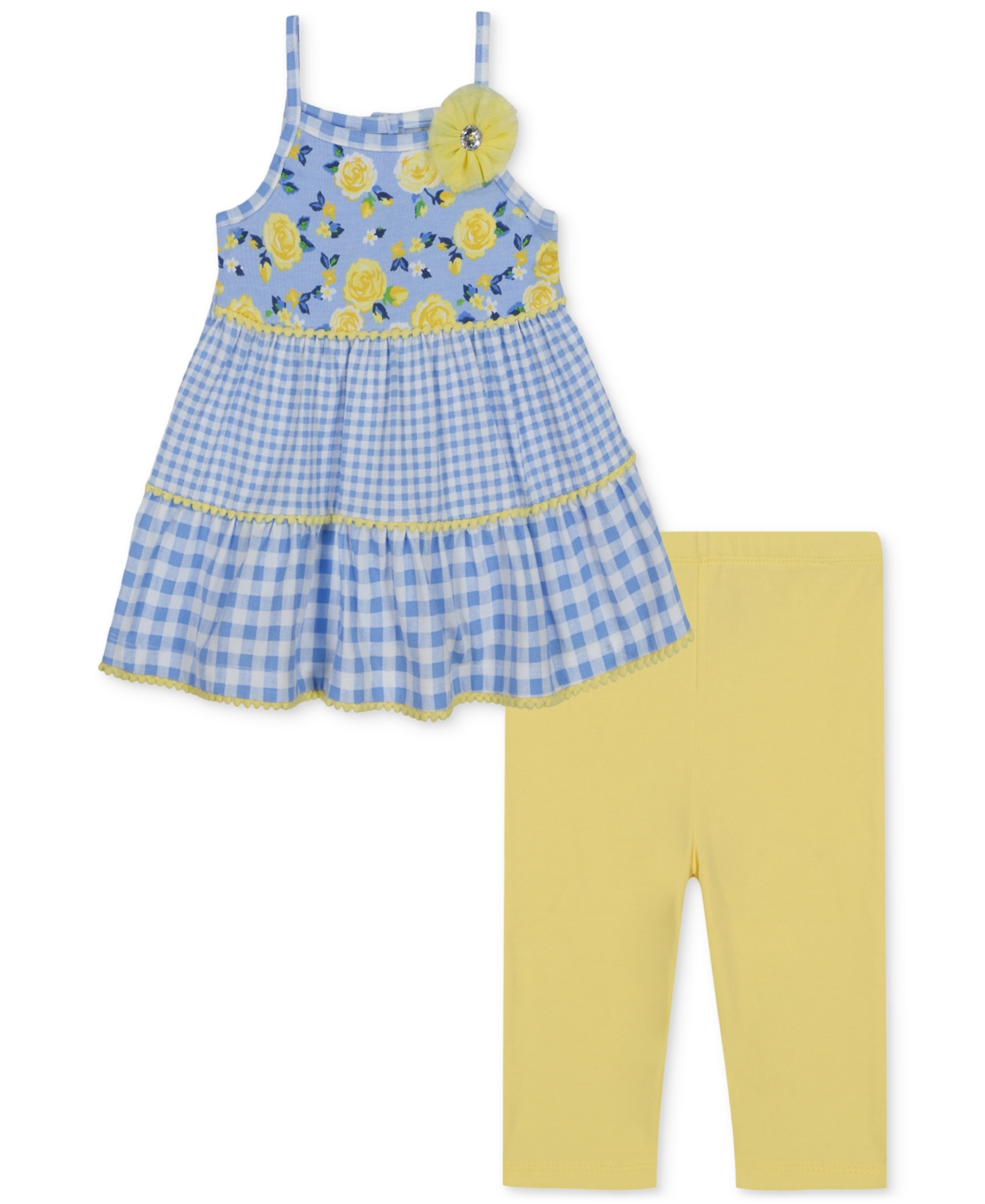 Click here for Kids Headquarters Baby Girls Gingham-Floral Tunic... prices