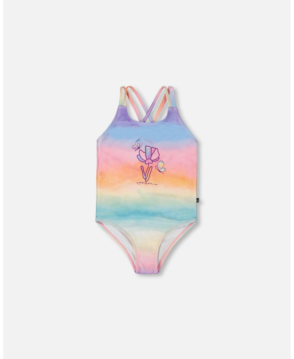 Click here for Deux par Deux Girls Printed One-Piece Swimsuit Flo... prices