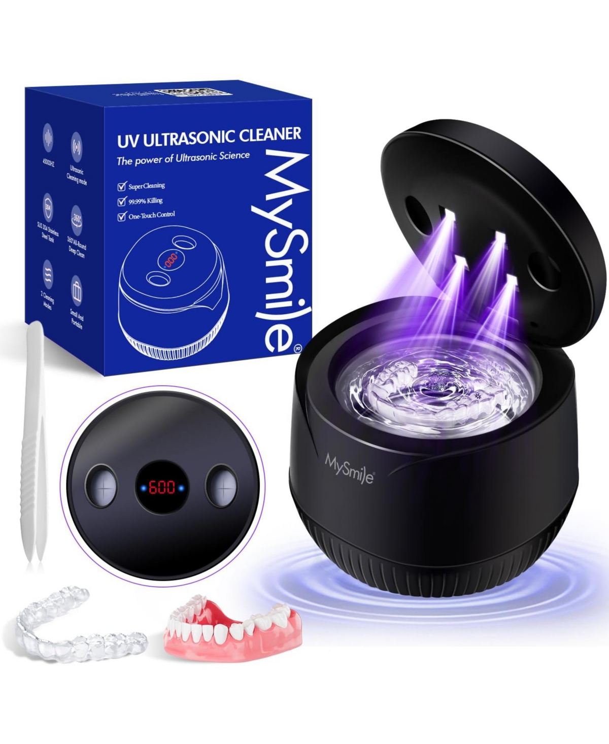 Click here for MySmile Ultrasonic Retainer Cleaner  45kHz Retaine... prices