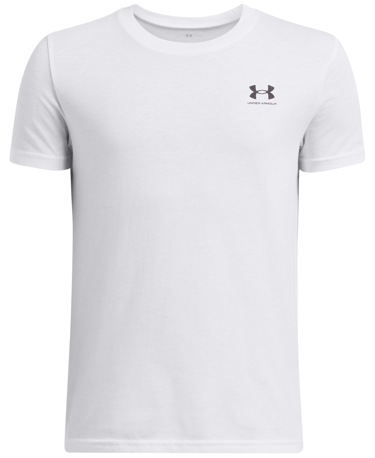 Click here for Under Armour Big Boys Sportstyle T-Shirt - White prices