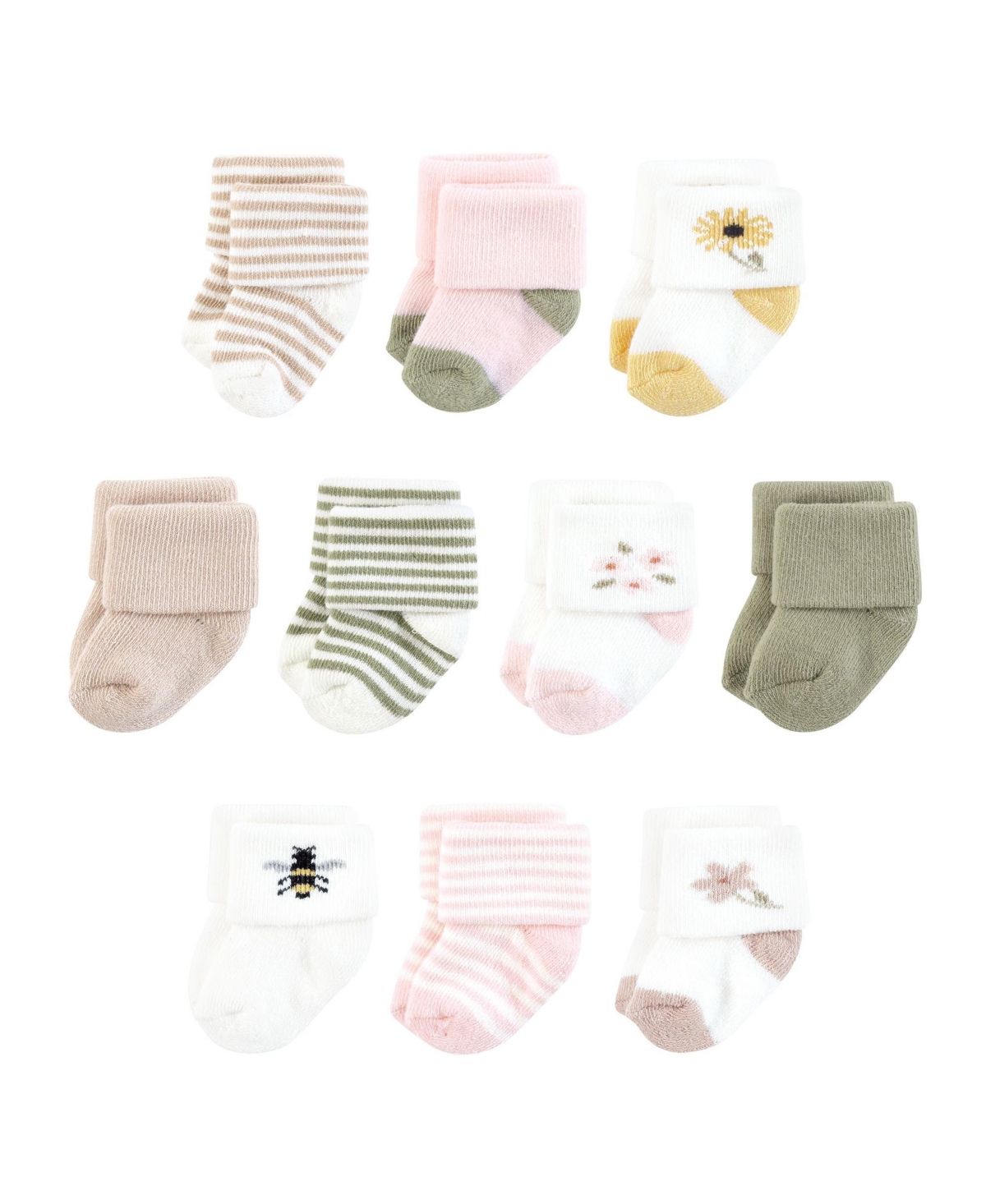 Click here for Touched by Nature Baby Girls 10Pk Organic Terry So... prices