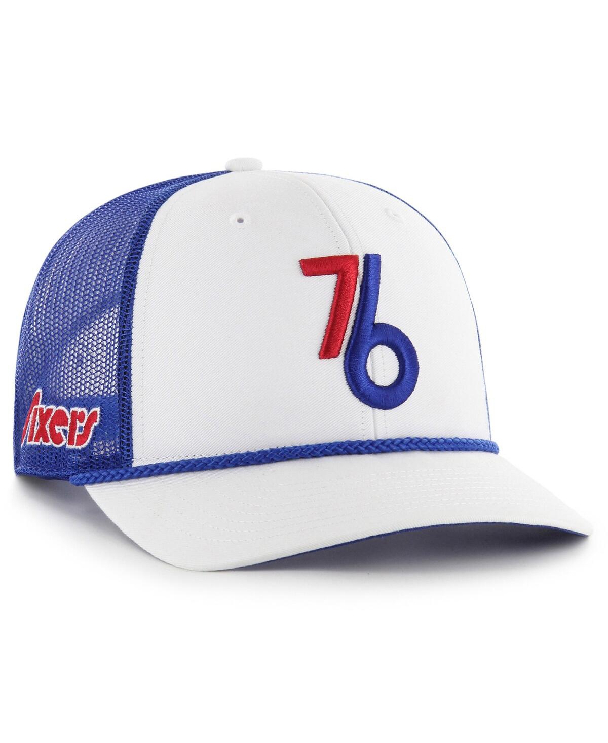 Click here for 47 Brand Mens White/Royal Philadelphia 76ers 2024/... prices