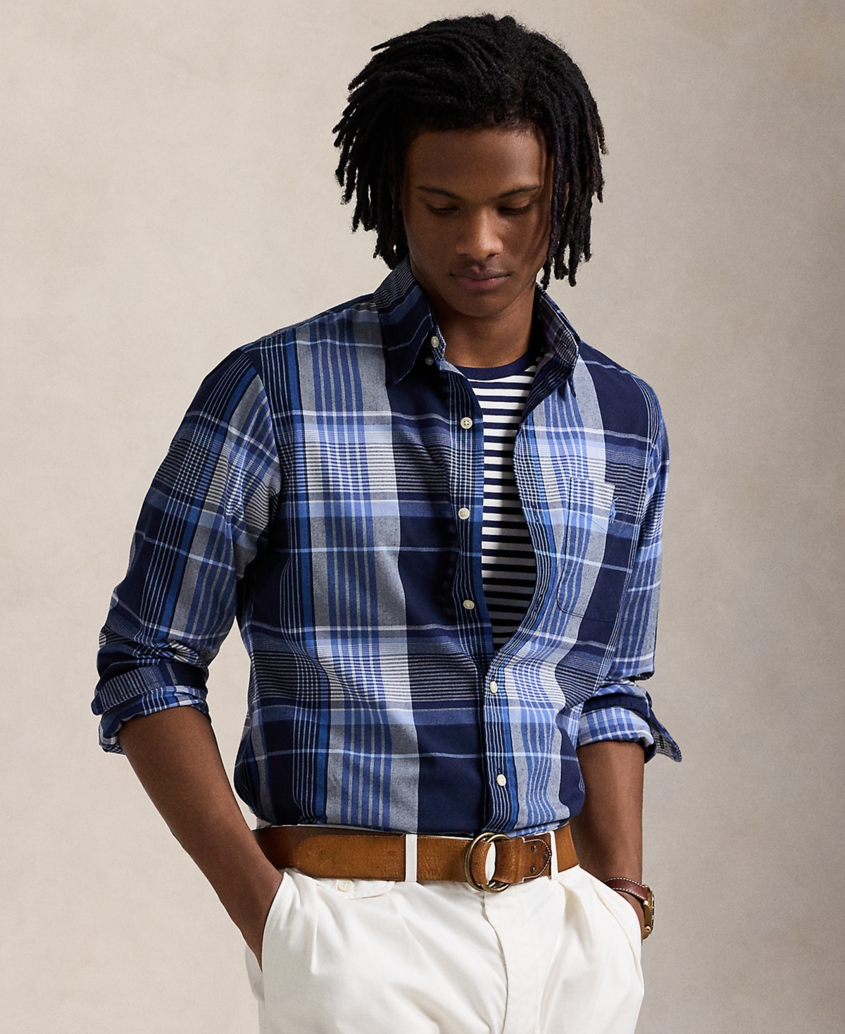 Click here for Polo Ralph Lauren Mens Classic-Fit Plaid Performan... prices