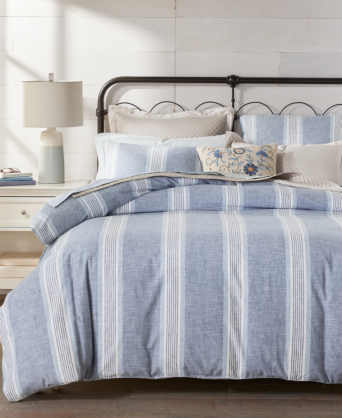 Click here for Charter Club Clifton Cotton/Linen Stripe 3-Pc. Com... prices