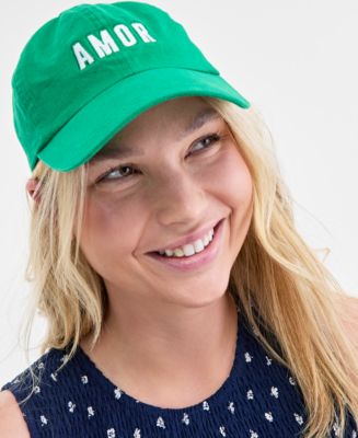On 34th Women's Embroidered Cotton Baseball Cap, Exclusively at Macy's ...