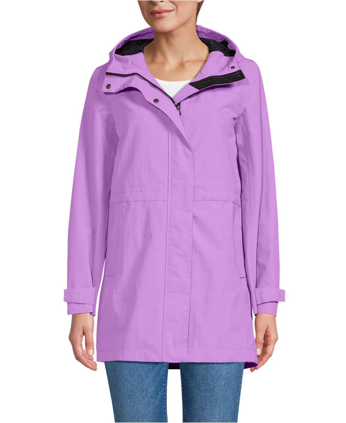 Click here for Lands End Womens Squall Hooded Waterproof Raincoat... prices